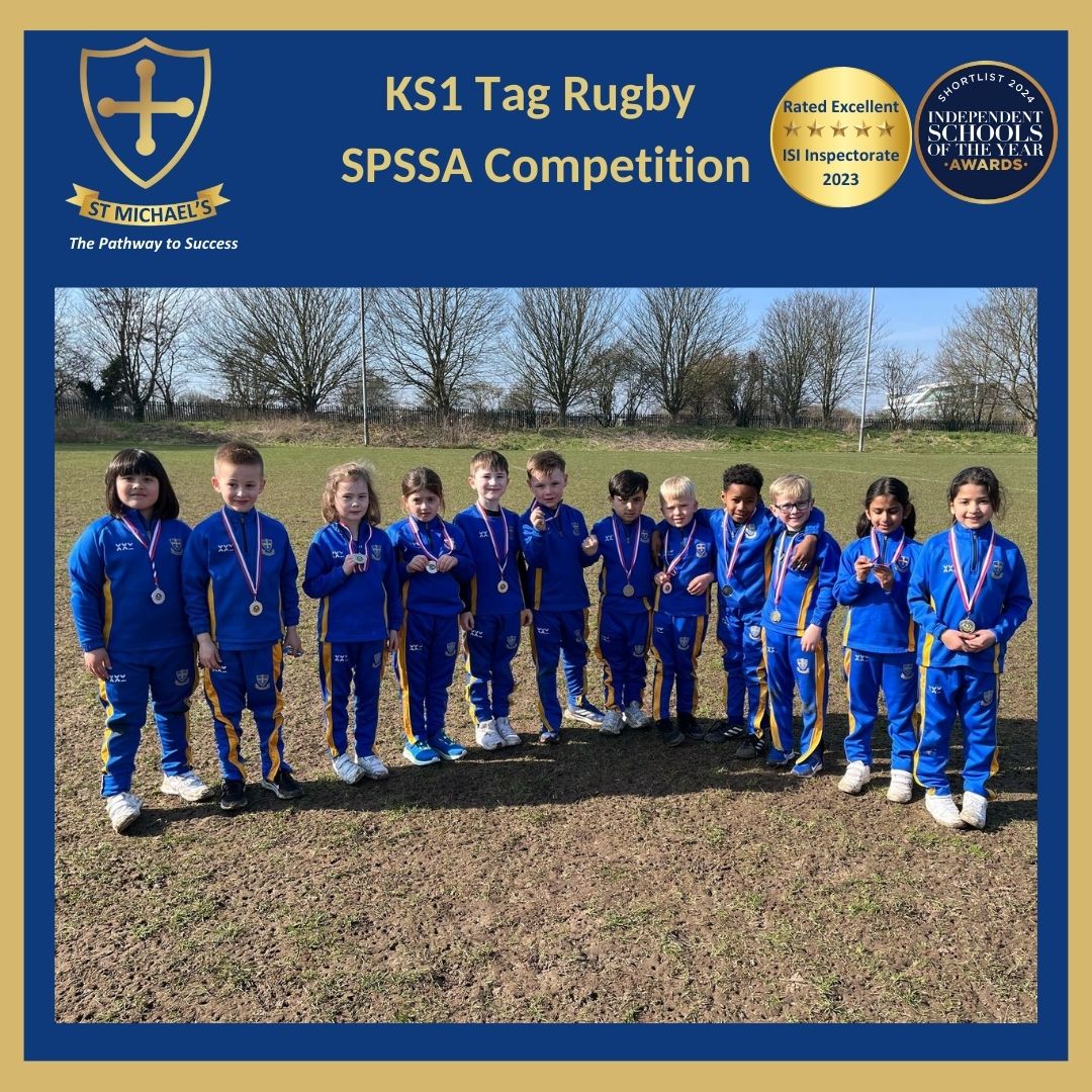 St Michael’s KS1 tag rugby team achieved a fantastic second place in ...
