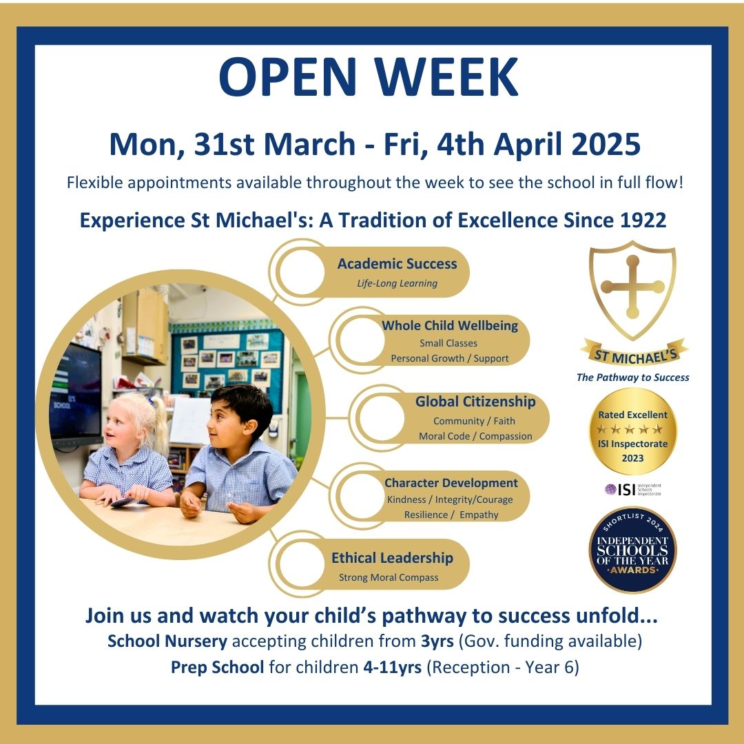 We are delighted to announce our new Open Week dates: Monday, 31st ...
